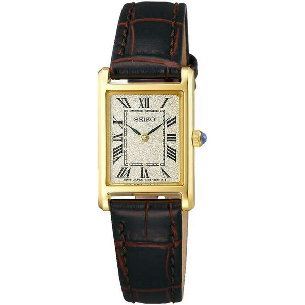 SEIKO SELECTION NANO UNIVERSE COLLABORATION VINTAGE GOLD & BROWN WOMEN ...