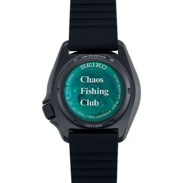 SEIKO 5 SPORTS CHAOS FISHING CLUB COLLAB GREEN & YELLOW DIAL MEN WATCH ...