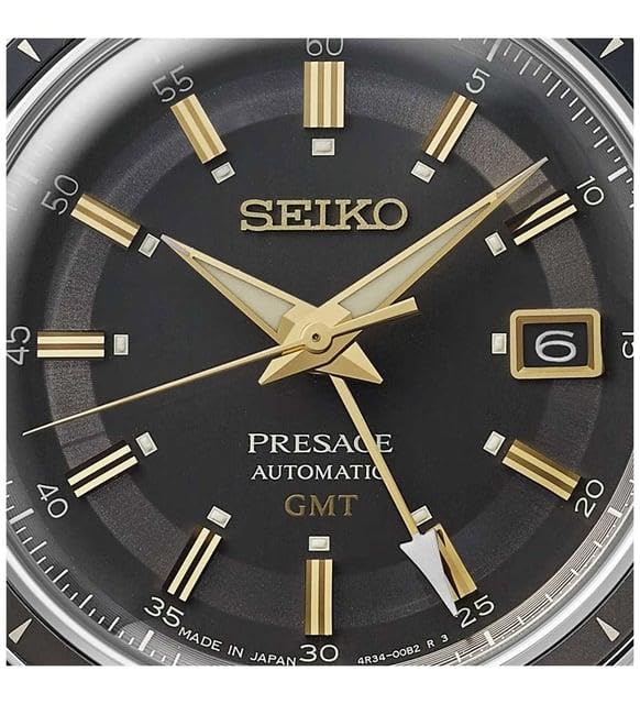SEIKO SSK013J1,Men Presage,GMT,メカニカル,オートマチック,ステンレス,シルバー,レザー,WR,SSK013 ...