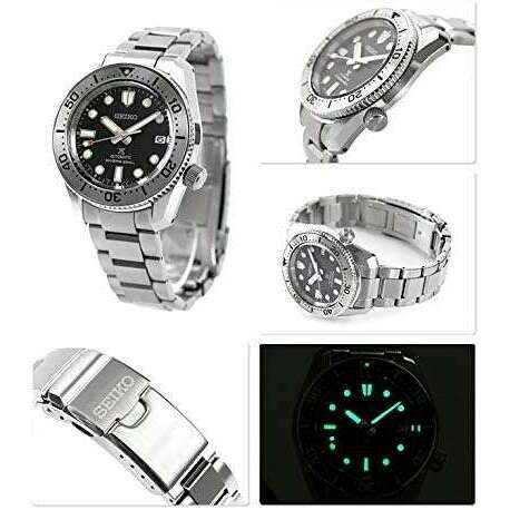 SEIKO PROSPEX DIVER SCUBA 1968 MECHANICAL AUTOMATIC SILVER & BLACK MEN ...