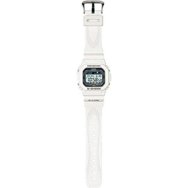 CASIO G-SHOCK G-LIDE TIDE GRAPH WHITE RUBBER STRAP DIGITAL DIAL MEN WA ...