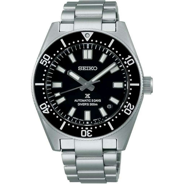 SEIKO PROSPEX DIVERS MECHANICAL AUTOMATIC SILVER & BLACK MEN WATCH SBD ...