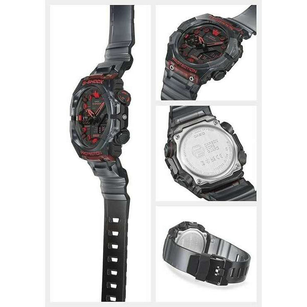 CASIO G-SHOCK BLUETOOTH ANALOG DIGITAL BLACK SKELETON MEN WATCH GA-B00 ...