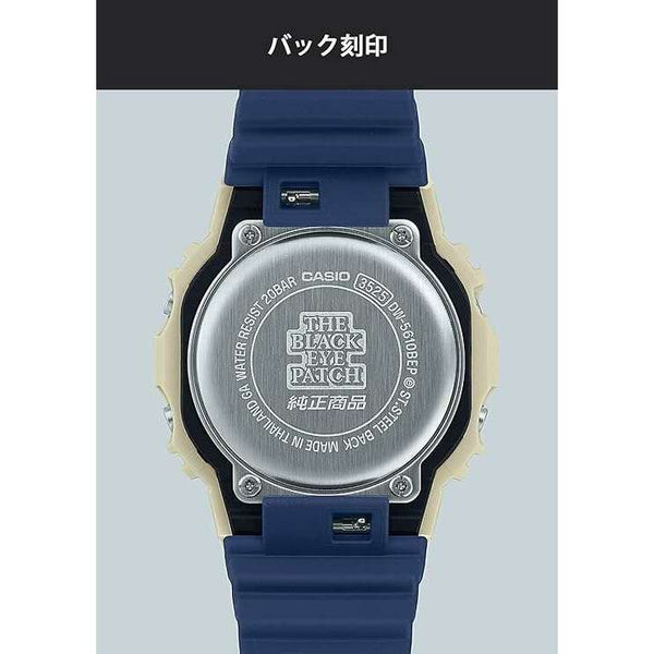 CASIO G-SHOCK BLACKEYEPATCH COLLAB MODEL NAVY BLUE & GREY MEN WATCH DW ...