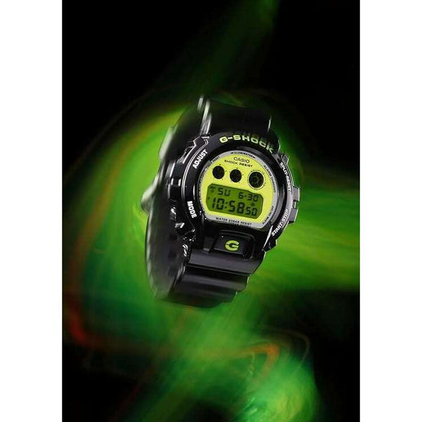 CASIO G-SHOCK CRAZY COLORS 2024 DIGITAL DIAL BLACK & LIME GREEN MEN WA ...