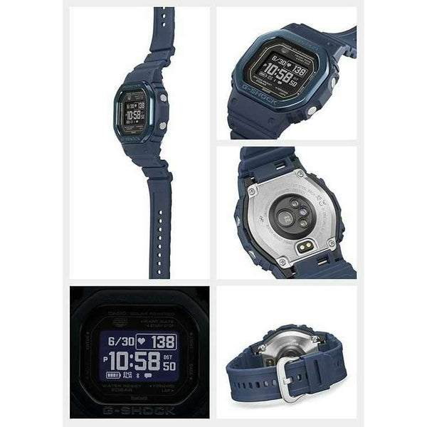 CASIO G-SHOCK G-SQUAD CARDIOMETER BLUETOOTH BLUE DIGITAL MEN WATCH DW ...