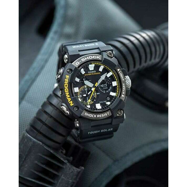 CASIO G-SHOCK DIVER'S WATCH FROGMAN CARBON CORE GUARD BLACK MEN WATCH ...