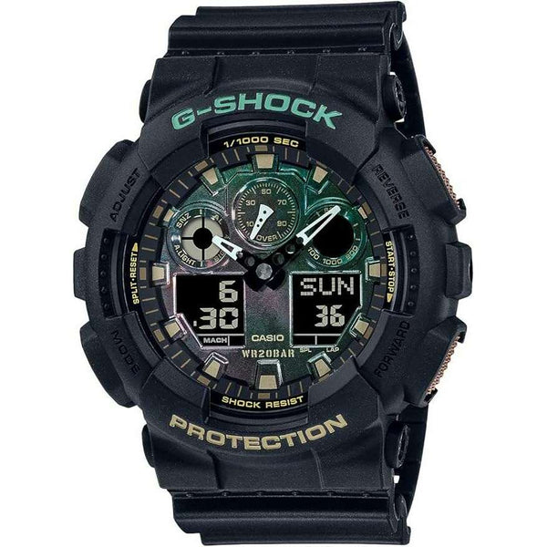 CASIO G-SHOCK TEAL AND BROWN COLOR SERIES ANALOG DIGITAL BLACK MEN WAT ...