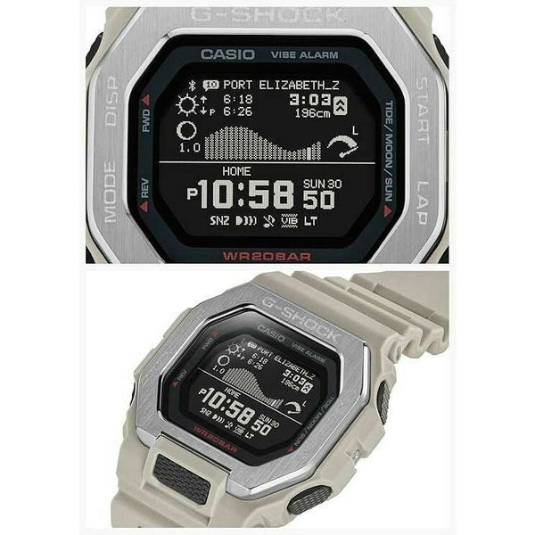 CASIO G-SHOCK G-LIDE BLUETOOTH DIGITAL DIAL BEIGE MEN WATCH GBX-100-8J ...