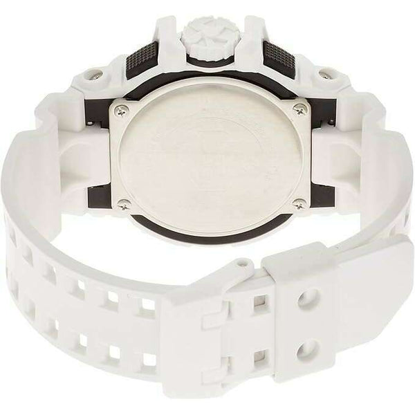 CASIO G-SHOCK WHITE STRAP ANALOG DIGITAL BLACK DIAL MEN WATCH GA-400-7 ...