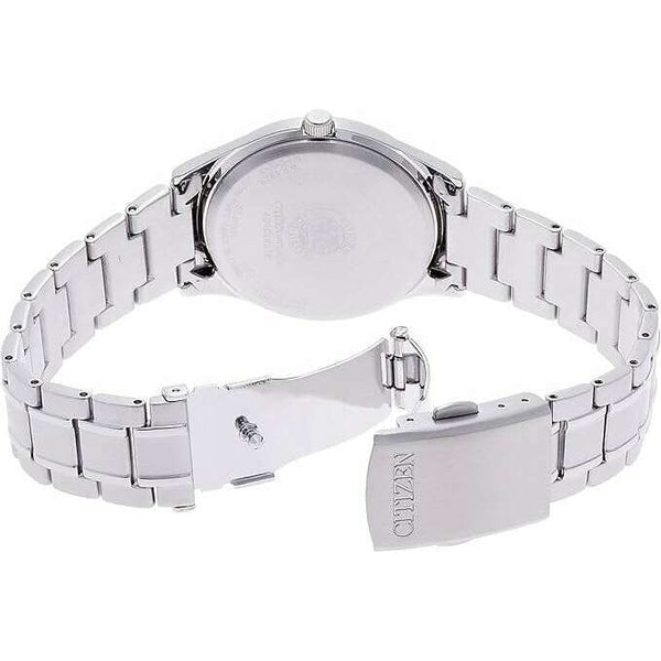 CITIZEN COLLECTION ECO DRIVE SIMPLE ADJUST SILVER & WHITE MEN WATCH FR ...