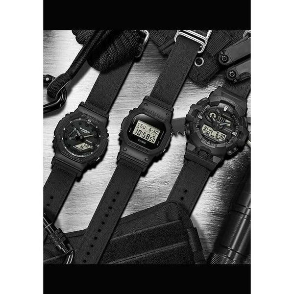CASIO G-SHOCK UTILITY BLACK SERIES CORDURA ECO FABRIC STRAP MEN WATCH ...