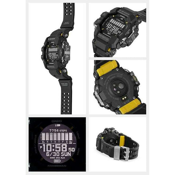 CASIO G-SHOCK RANGEMAN GPS CARDIOMETER BLUETOOTH BLACK MEN WATCH GPR-H ...