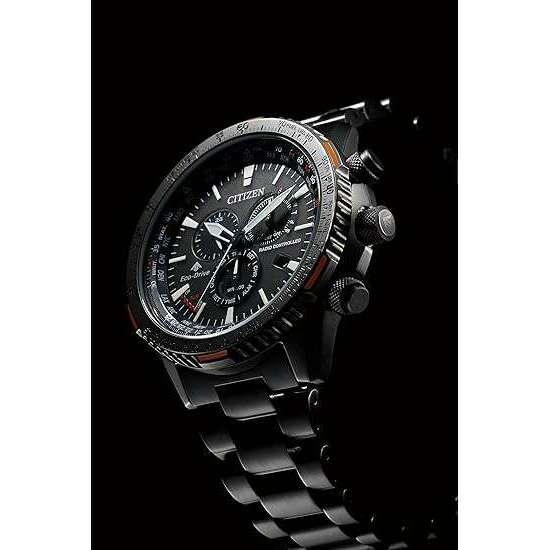 CITIZEN PROMASTER SKY SERIES DIRECT FLIGHT RADIO ECO DRIVE BLACK MEN W ...