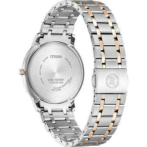 CITIZEN EXCEED ANALOG GOLDEN & PEARL COLOR TITANIUM MEN WATCH AR4004-7 ...