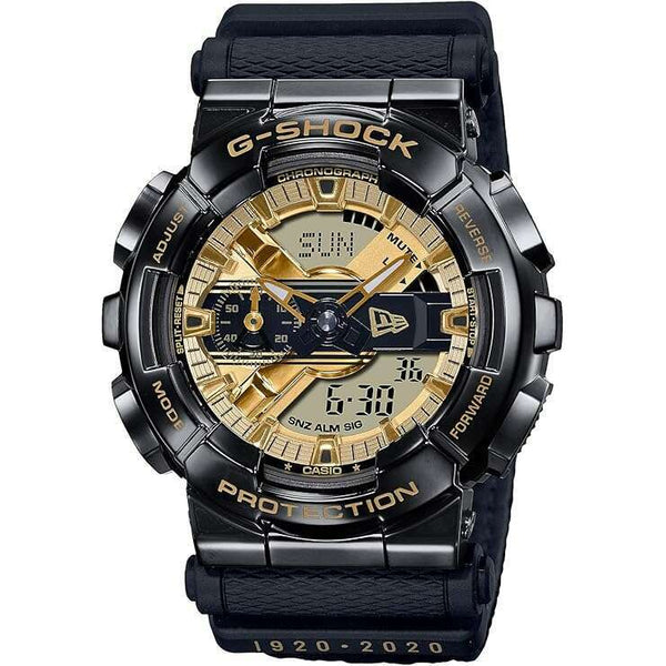 CASIO G-SHOCK NEW ERA 100TH ANNIVERSARY COLLAB BLACK & GOLD MEN WATCH ...
