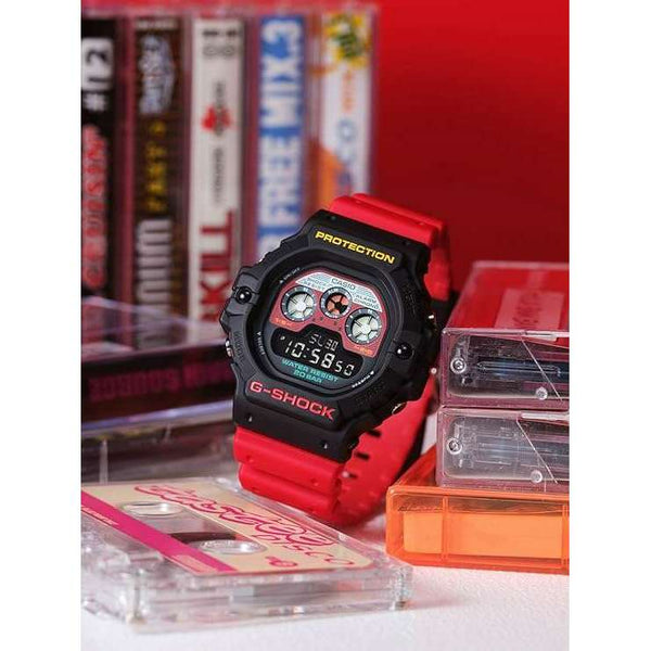 CASIO G-SHOCK WEB-EXCLUSIVE MODEL MIX TAPE SERIES BLACK & RED MEN WATC ...