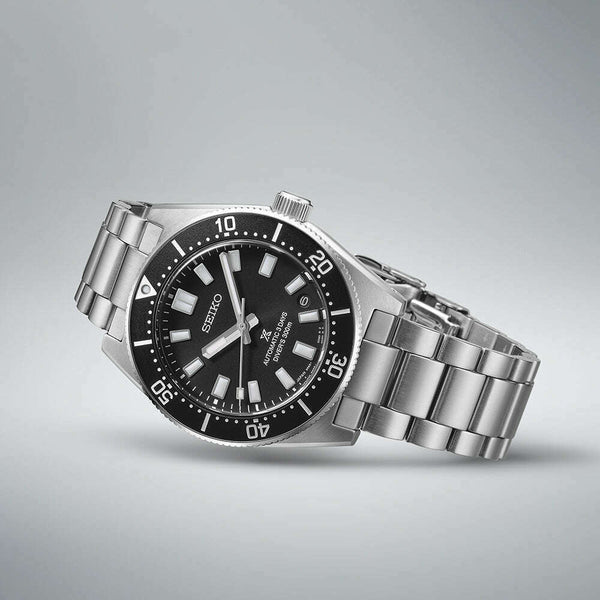 SEIKO PROSPEX DIVERS MECHANICAL AUTOMATIC SILVER & BLACK MEN WATCH SBD ...