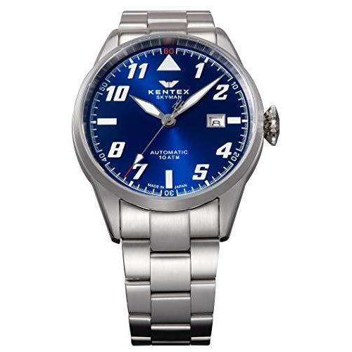 KENTEX SKYMAN PILOT ALPHA MECHANICAL AUTOMATIC SILVER MEN WATCH S688X ...