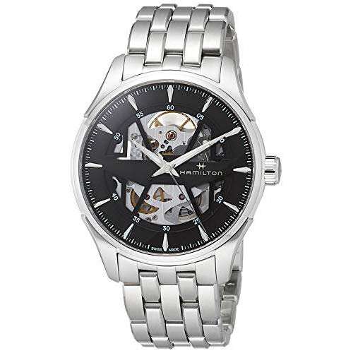HAMILTON JAZZMASTER SKELETON AUTO 42 MM MEN WATCH H42535180 - ROOK JAPAN