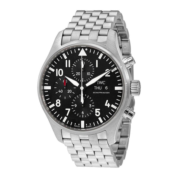 IWC PILOT'S CHRONOGRAPH BLACK MEN WATCH IW377710 - ROOK JAPAN